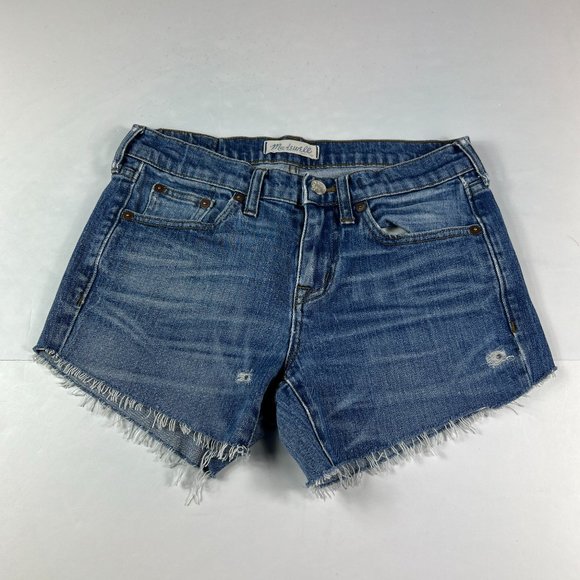 Madewell | Shorts | Madewell Jean Shorts Womens 24 Slim Boy Blue Fade ...